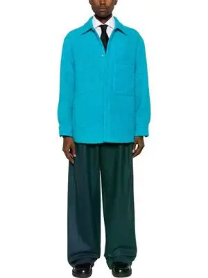 Valentino Garavani Bouclé Shirt Jacket - Blue