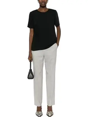 P.a.r.o.s.h High-waisted Tailored Trousers - Grey