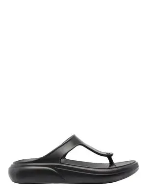 STUART WEITZMAN Stuart Weitzman Open Toe Flip Flops Black