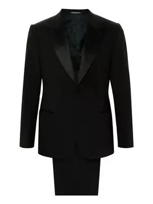 Emporio Armani Single-breasted Suit - Black