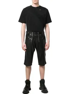 HELIOT EMIL Panelled Short-sleeved T-shirt - Black