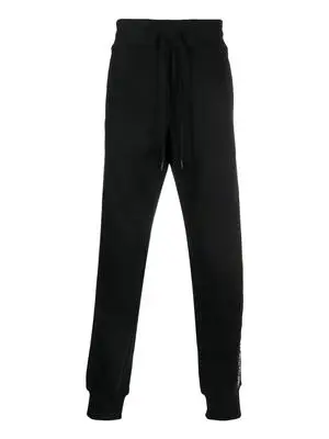 Versace Logo-tape Cotton Track-pants - Black