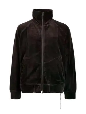 MASTERMIND WORLD Skull-embroidered Zip-up Jacket - Brown