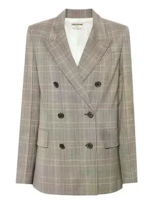 Zadig&Voltaire Vaena Double-breasted Blazer - Grey