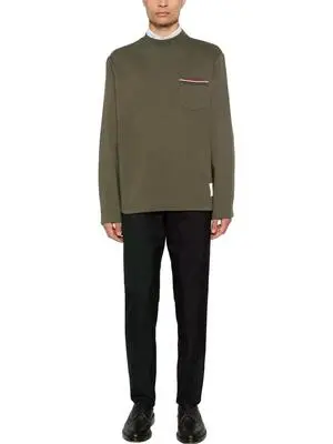 Thom Browne Skinny Trousers With Side Stripe - Black