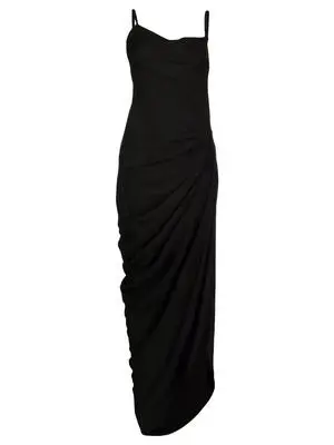Jacquemus La Robe Saudade Longue Dress - Black