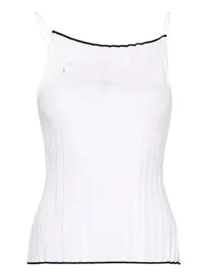 Jacquemus Pleated Tank Top - White
