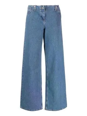 MAGDA BUTRYM Magda Butrym Logo Patch Wide Leg Jeans