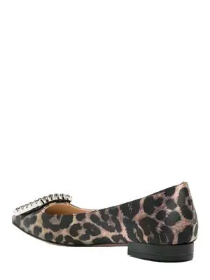 Roberto Festa Amaia Leopard-print Ballerina Shoes - Brown