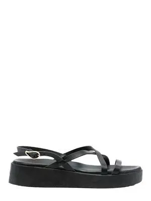 ANCIENT GREEK SANDALS Ancient Greek Sandals Silia Slingback Sandals Black
