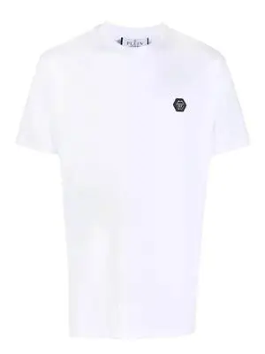 Philipp Plein Logo-patch Cotton T-shirt - White