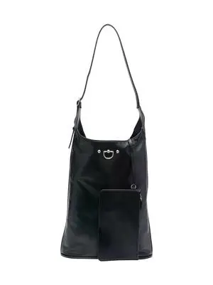 DURAZZI MILANO D-ring Leather Tote Bag - Black