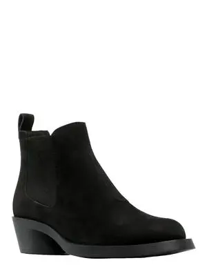 Camper Bonnie 50mm Calf-suede Ankle Boots - Black