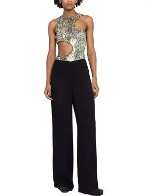 Stella McCartney High-waisted Flared Trousers - Black