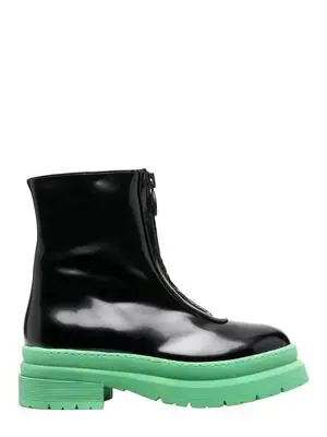 CHIARA FERRAGNI Chunky Zip-up Boots - Black