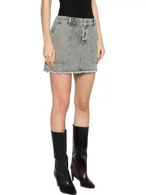 Michael Kors Denim Mini Skirt - Grey