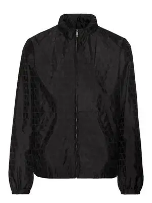 Valentino Garavani Toile Iconographe Windbreaker Jacket - Black