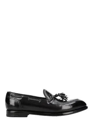 Premiata Leather Loafers With Tassel Detail - Black