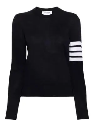 Thom Browne Thom Browne 4-Bar Stripe Wool Jumper Blue