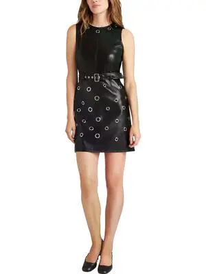 Cinq À Sept Harriet Mini Dress With Eyelet Detailing - Black