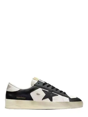 GOLDEN GOOSE Stardan Leather Trainers - Black