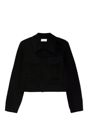 LEMAIRE Cropped Jacket With Flap Pockets - Black