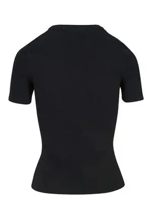 NILI LOTAN Cotton T-shirt - Black