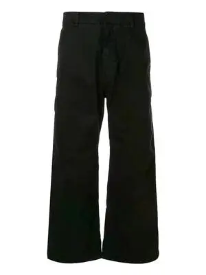 N°21 Wide-leg Cropped Trousers - Black