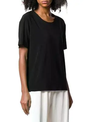 Norma Kamali Scoop Neck T-shirt - Black