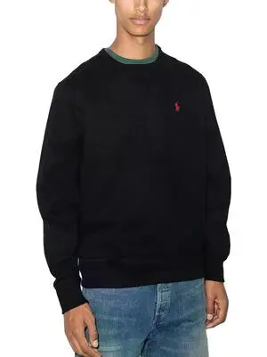 Polo Ralph Lauren Logo-Embroidered Sweatshirt Black