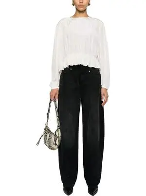 Isabel Marant Étoile Vetan High-rise Wide-leg Jeans - Black