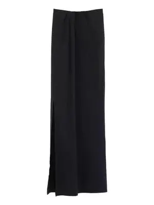 Jacquemus Slit Detail Maxi Skirt - Black
