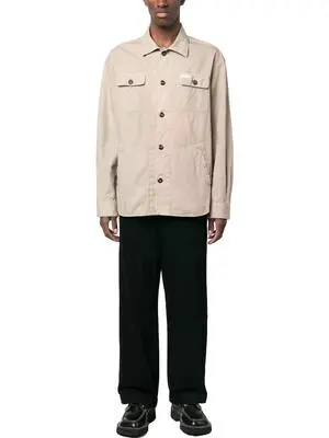 FAY Button-down Shirt Jacket - Neutrals