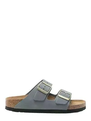 BIRKENSTOCK Arizona Double Buckle Slides - Grey