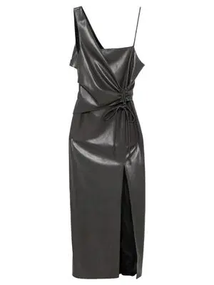 Nanushka Asymmetrical Midi Dress - Grey
