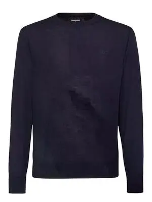Dsquared2 Fine-knit Crew-neck Jumper - Blue