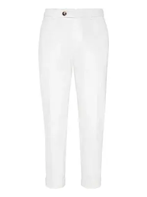 Brunello Cucinelli Straight-leg Trousers - White
