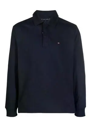 Tommy Hilfiger Long-sleeved Polo Shirt - Blue