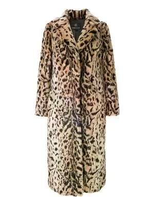 UNREAL FUR Leopard-print Faux Fur Coat - Brown