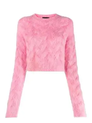 Dsquared2 Brushed Mohair-blend Jumper - Pink