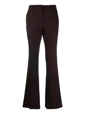 LOW CLASSIC Flared Wool Trousers - Red