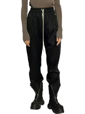 Rick Owens Satin Trousers - Black