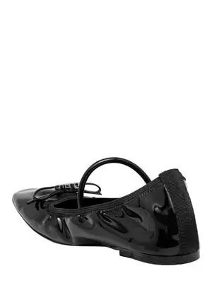 Dkny Ballerina Shoes With Bow Detailing - Black
