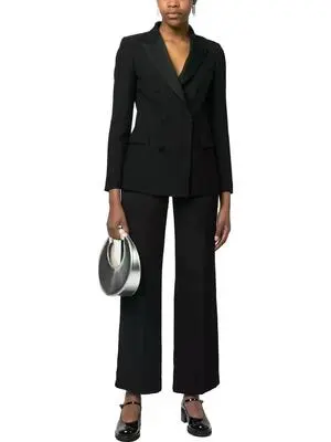 BLANCA VITA Straight Leg Tailored Trousers - Black