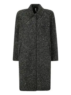 BOBOUTIC Classic Wool-cashmere Blend Coat - Black
