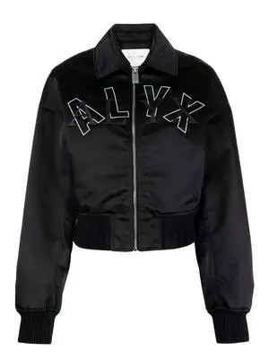 1017 Alyx 9sm Embroidered Logo Bomber Jacket - Black