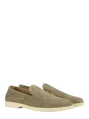 DOUCAL'S Doucal's Suede Slip-On Loafers Neutrals