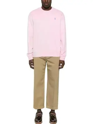 Polo Ralph Lauren Classic Sweatshirt With Polo Pony Motif Pink