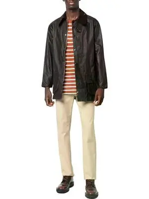 Barbour Waxed Cotton Coat - Brown