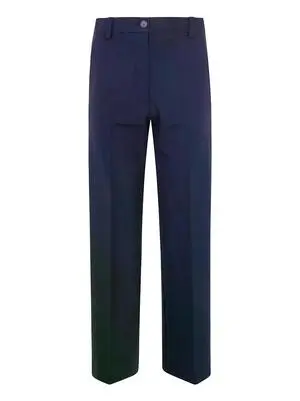 SEMICOUTURE Straight-leg Tailored Trousers - Blue